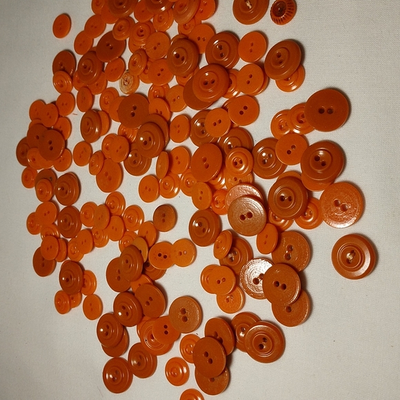 Vintage Orange Buttons | Office | Vintage Orange Round Two Hole Buttons ...